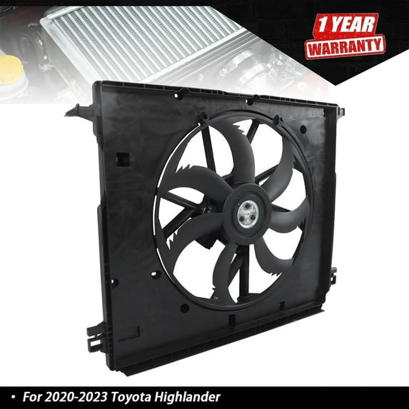 16360-F0100 For 2020 2021-2023 Toyota Highlander Radiator Cooling Fan ...