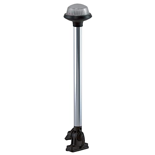 1637DP0CHR Vertical-Mount Fold Down White All-Round Pole Light - 14-1/8 ...