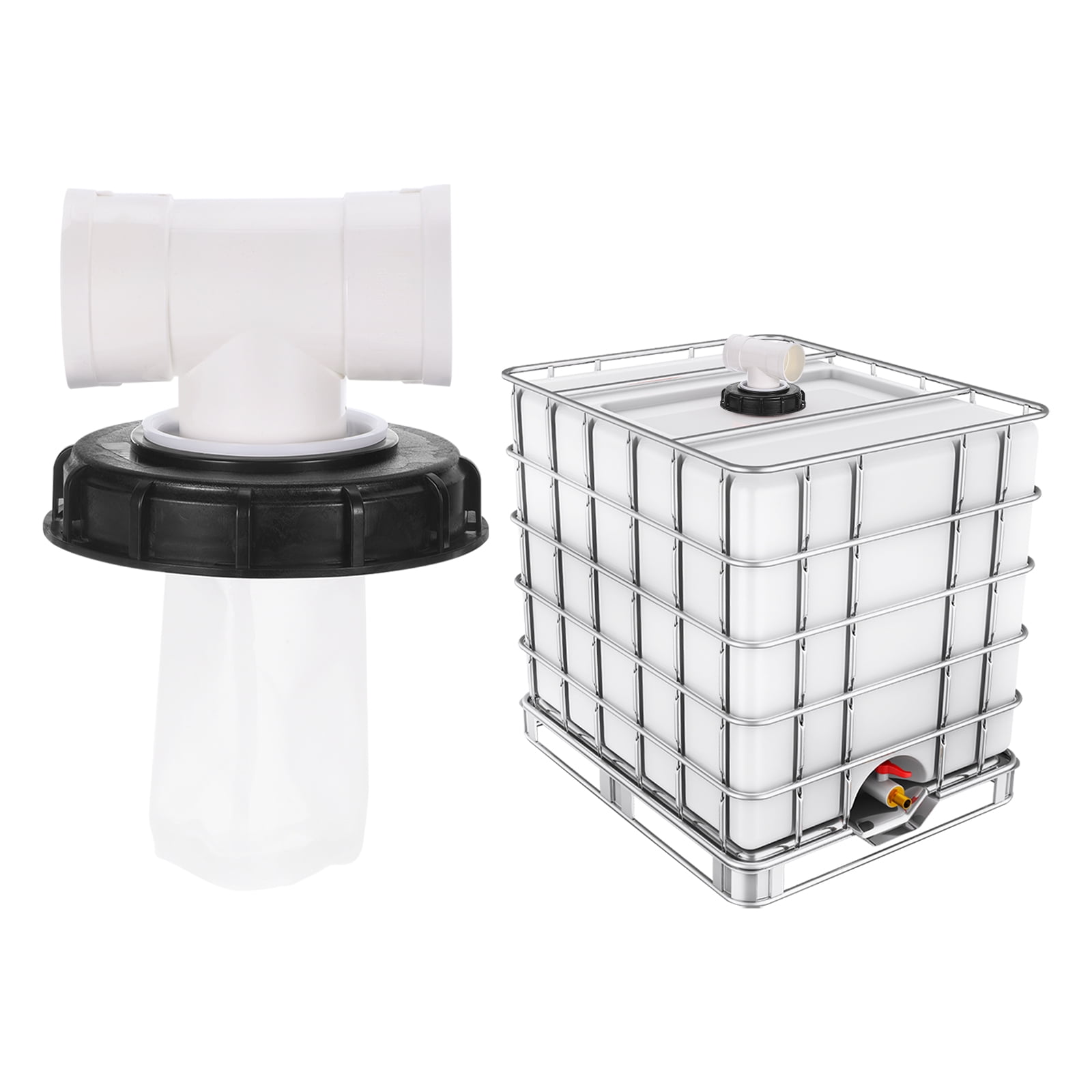 163mm IBC Lid Filter Cover T-Shaped Rainwater Tank IBC Tote Cover with ...