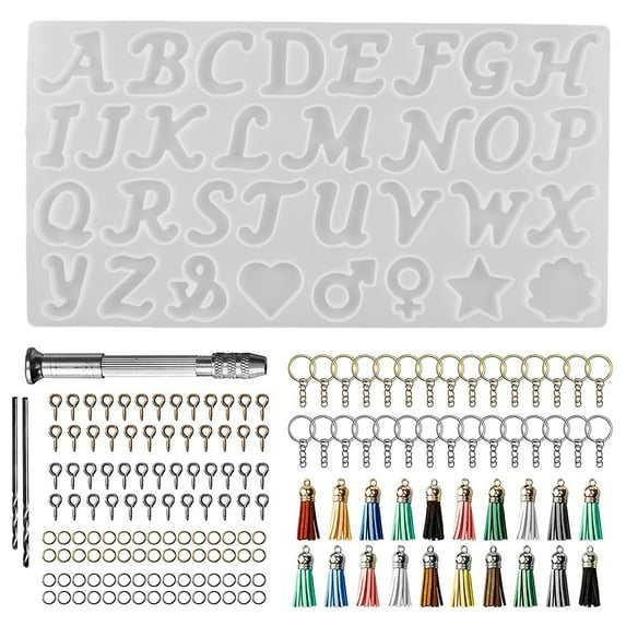 164×Alphabet Silicone Resin Mold,Letter Mold Keychain Resin Jewelry ...