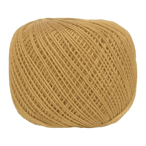 164 Yards Size 3 Champagne Pearl Cotton Crochet Thread Lace Weight Yarn ...
