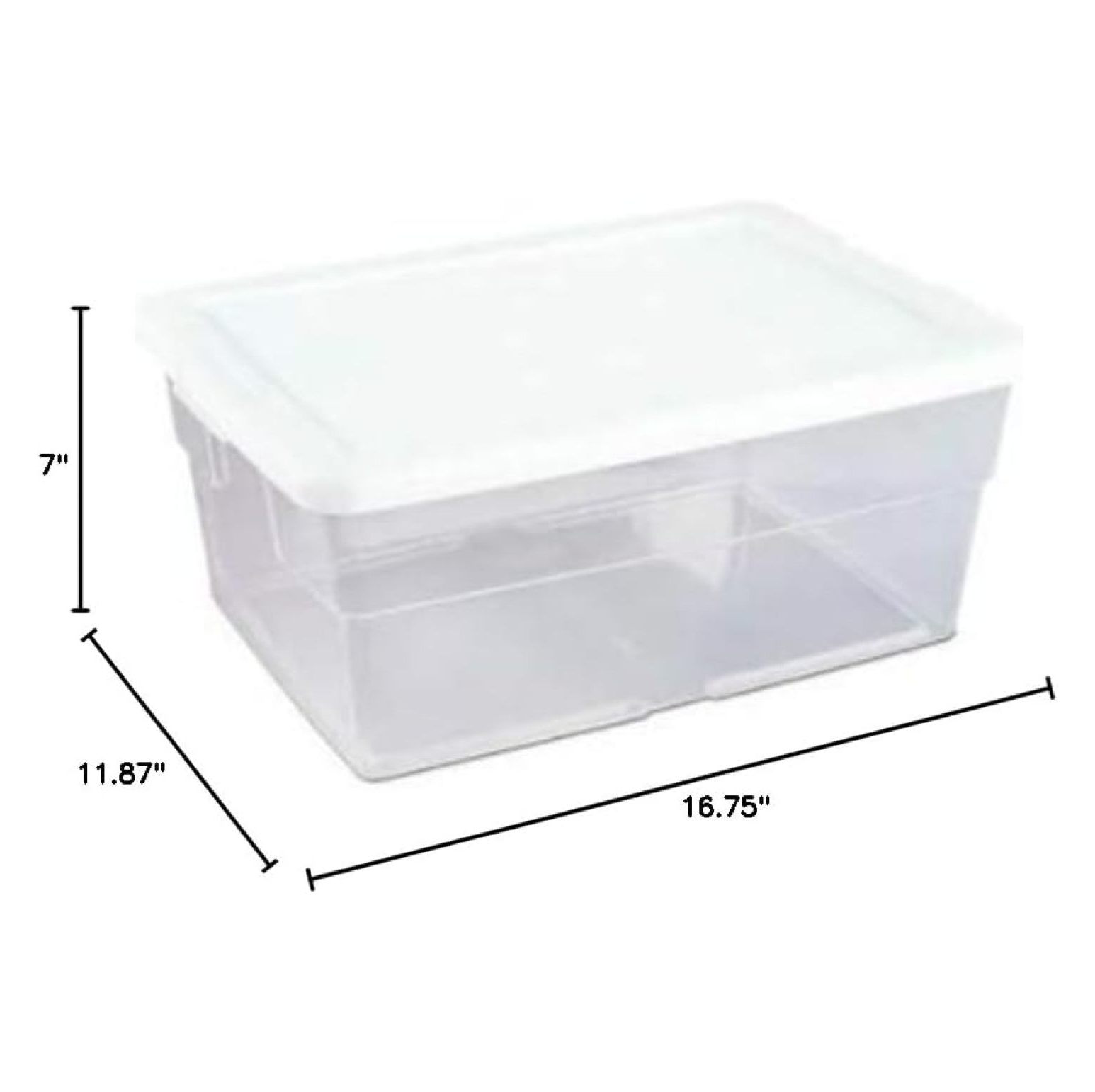 16448012 16 Quart Storage Box (6, 16 Quart) - Walmart.com