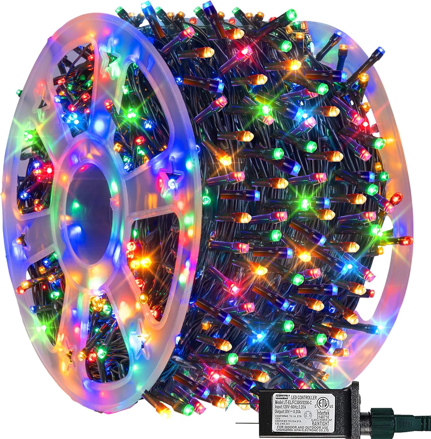 164FT 500 LED Christmas Indoor Outdoor Decorative String Lights, 8 ...