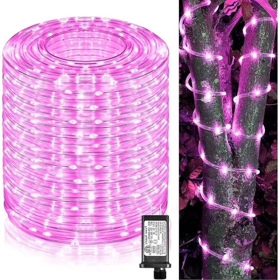 164FT 500 LED Rope Lights for Outside, Plug in Rope Lights Outdoor ...