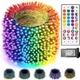 164FT Christmas Lights Outdoor, 35 Colors Changing 500 LED Easter ...