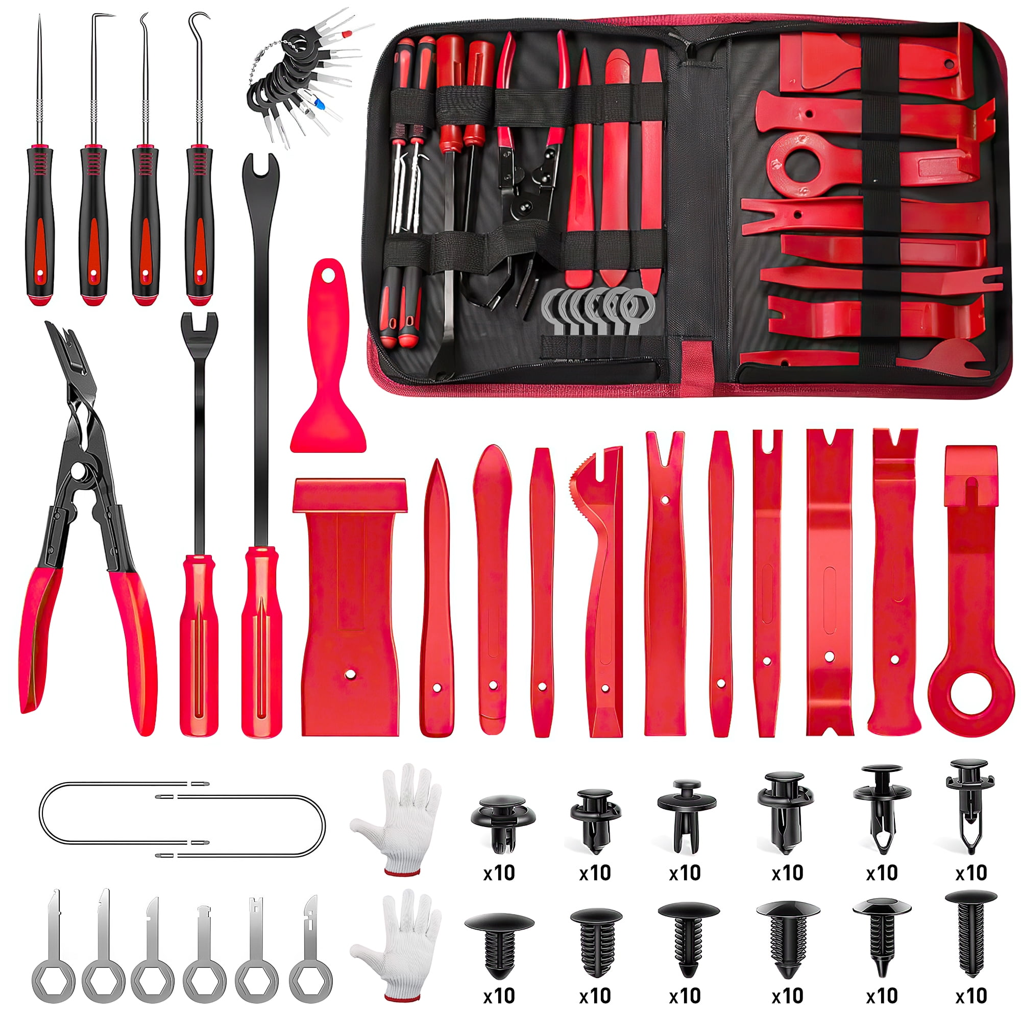 Free Shipping! 164PCS Trim Removal Tool,Car Panel Door Audio Trim ...