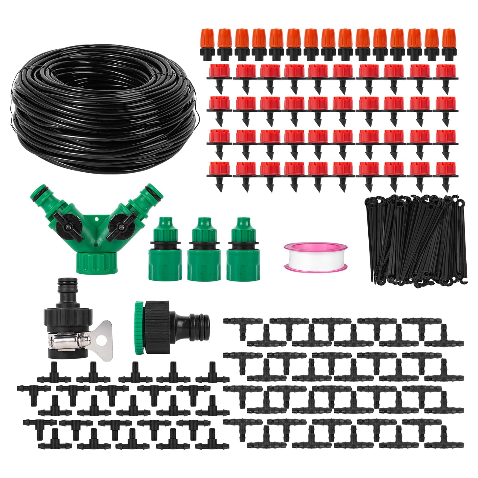 164ft Drip Irrigation System for Garden,DIY Saving Water Garden ...