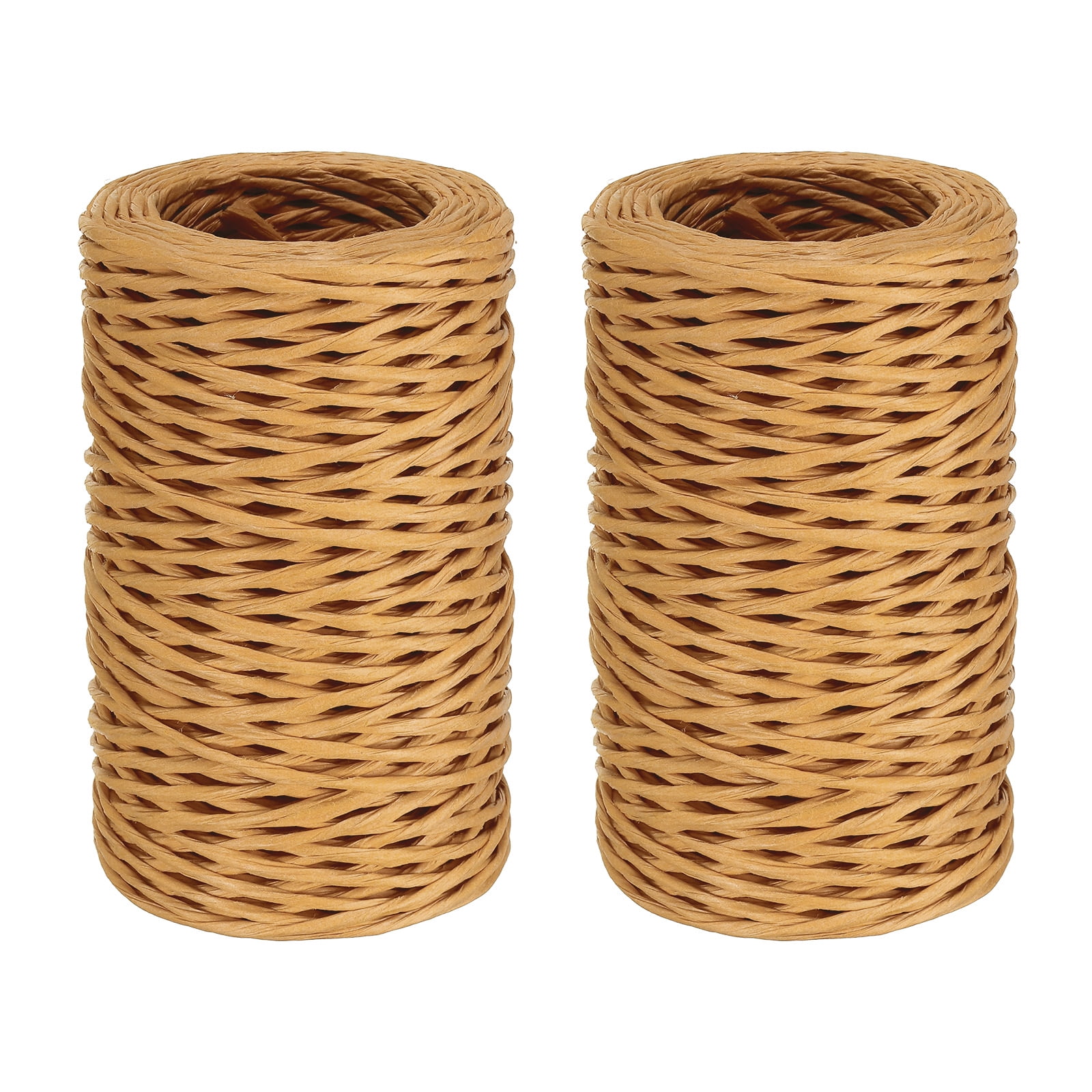 164ft Floral Bind Wire Wrap Twine 2 Rolls 2mm Florist Wire Iron Wire Paper Covered Vine Brown ...