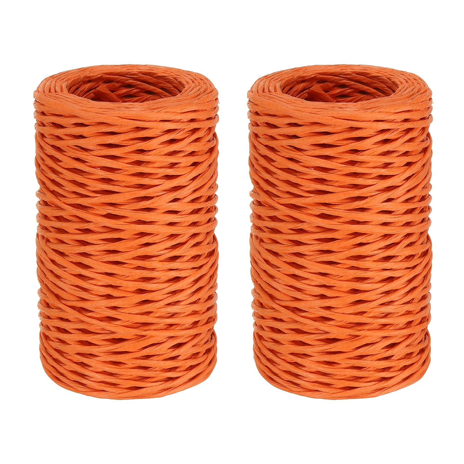 164ft Floral Bind Wire Wrap Twine 2 Rolls 2mm Florist Wire Iron Wire Paper Covered Vine Orange ...