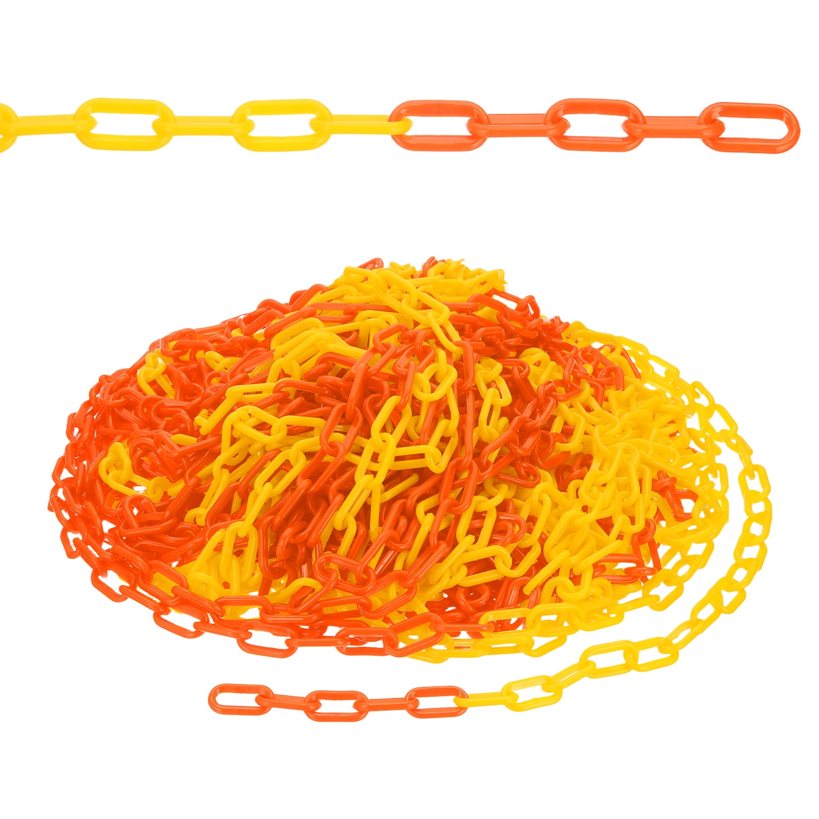 164ft Plastic Barrier Chain, Safety Barrier Chain Plastic Chain Links ...