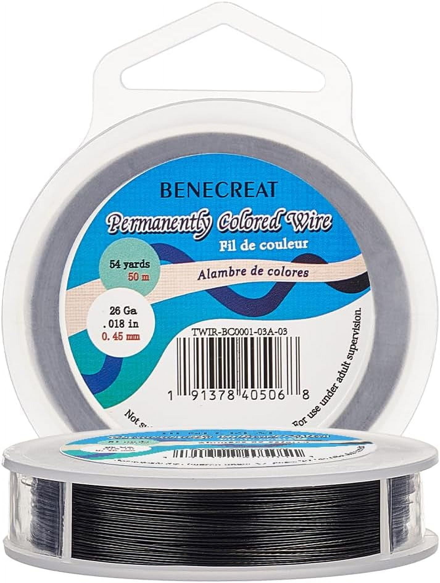 165-Feet 0.017inch (0.46mm) 7-Strand Black Bead String Wire Nylon ...