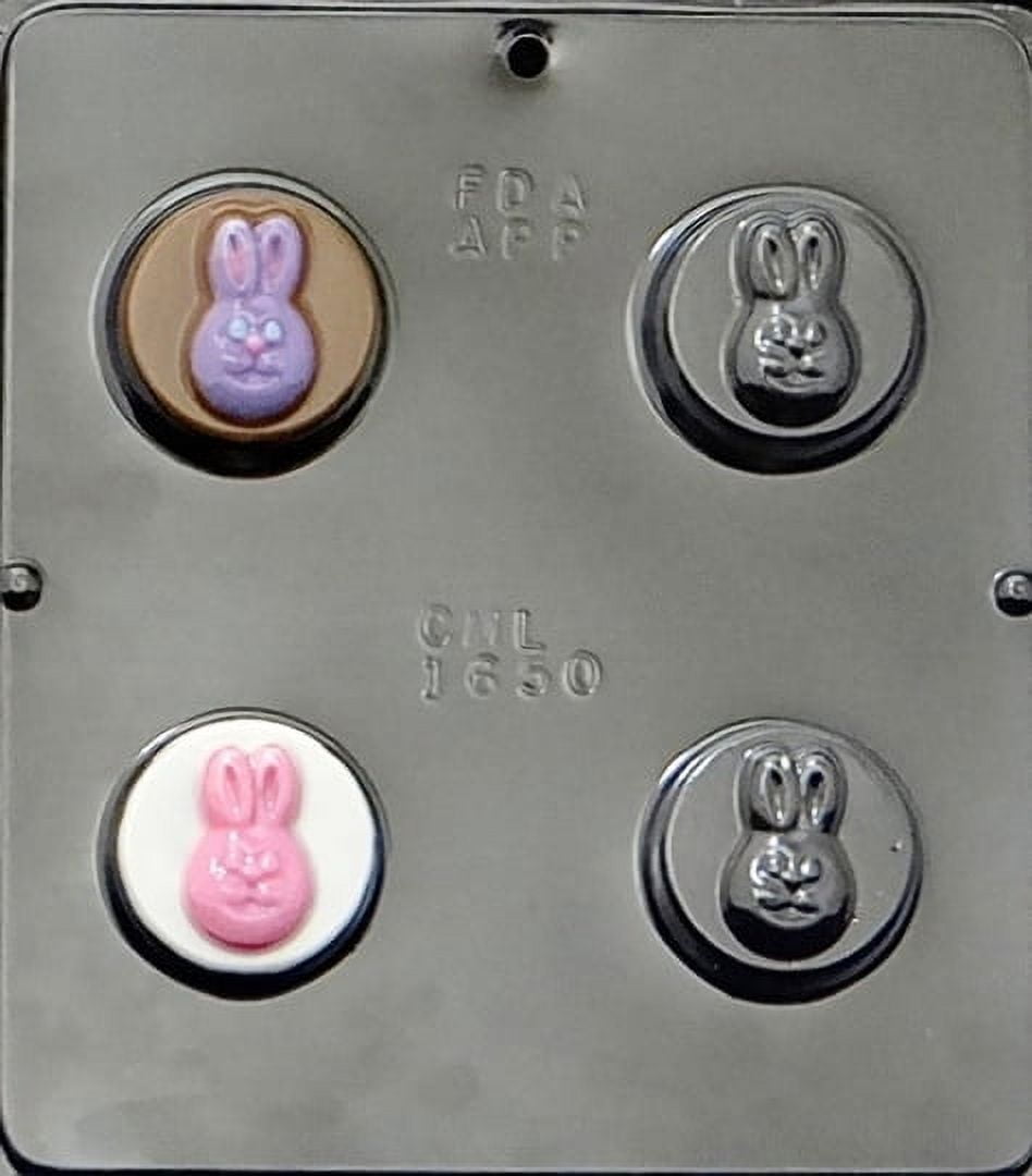 1650 Bunny Rabbit Face Oreo Cookie Chocolate Candy Mold - Walmart.com