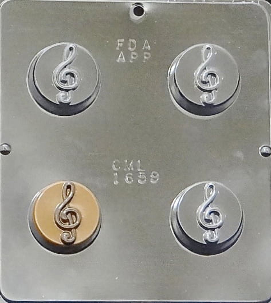 1659 G Clef Musical Note Oreo Cookie Chocolate Candy Mold - Walmart.com