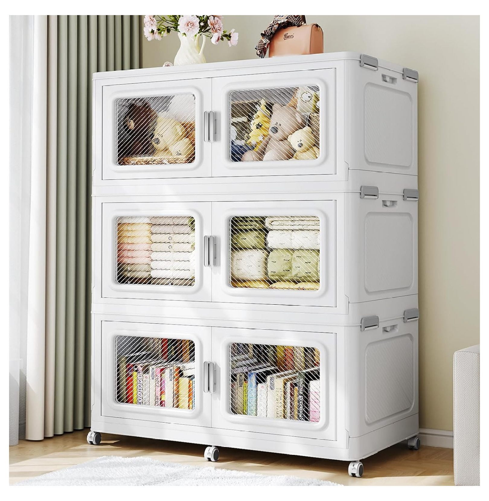 165Gal Extra Large Storage Bins with Lid, 660Qt Plastic Stackable ...