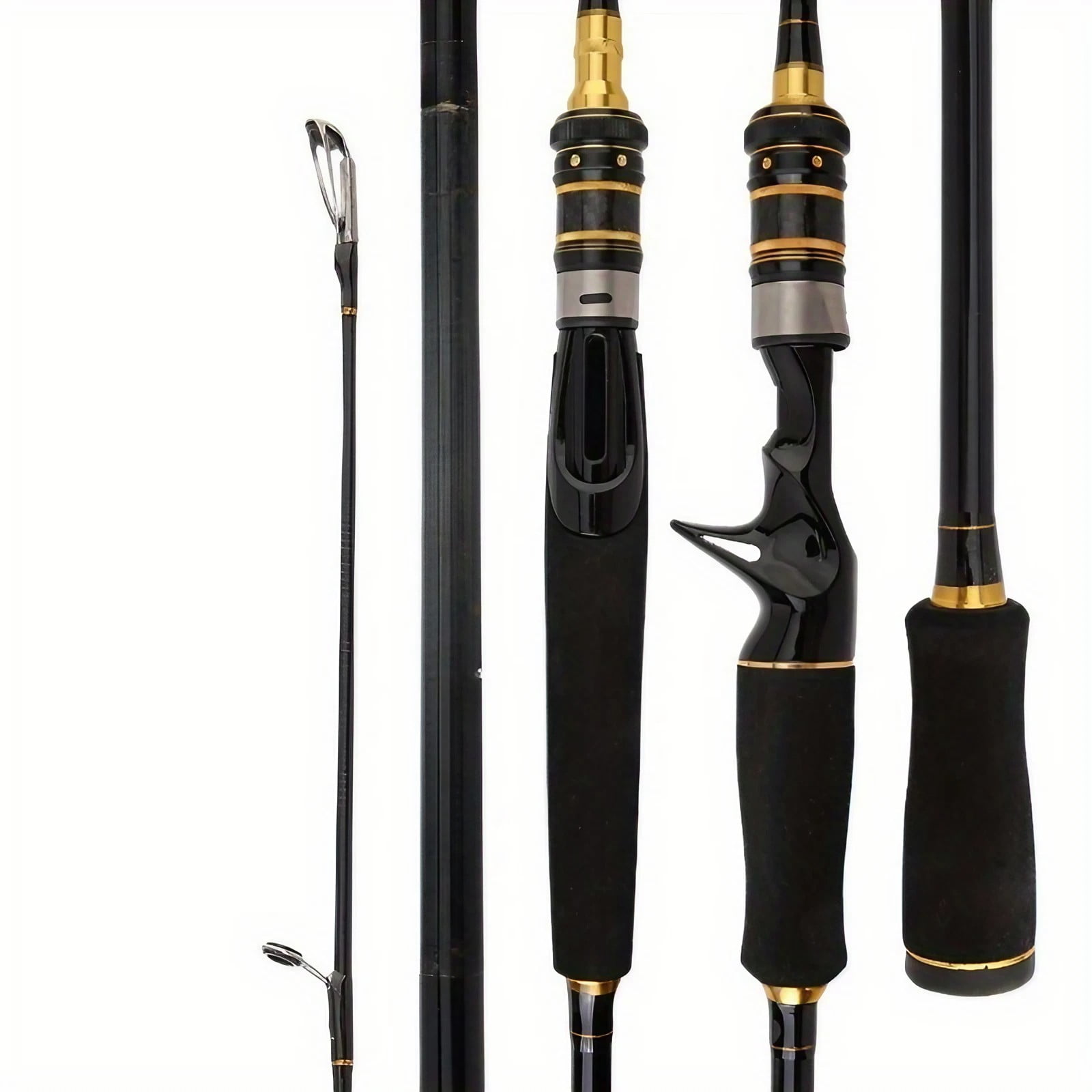 165cm/64.96inch-Black and Gold Fishing Rod-High Quality Carbon Fiber ...