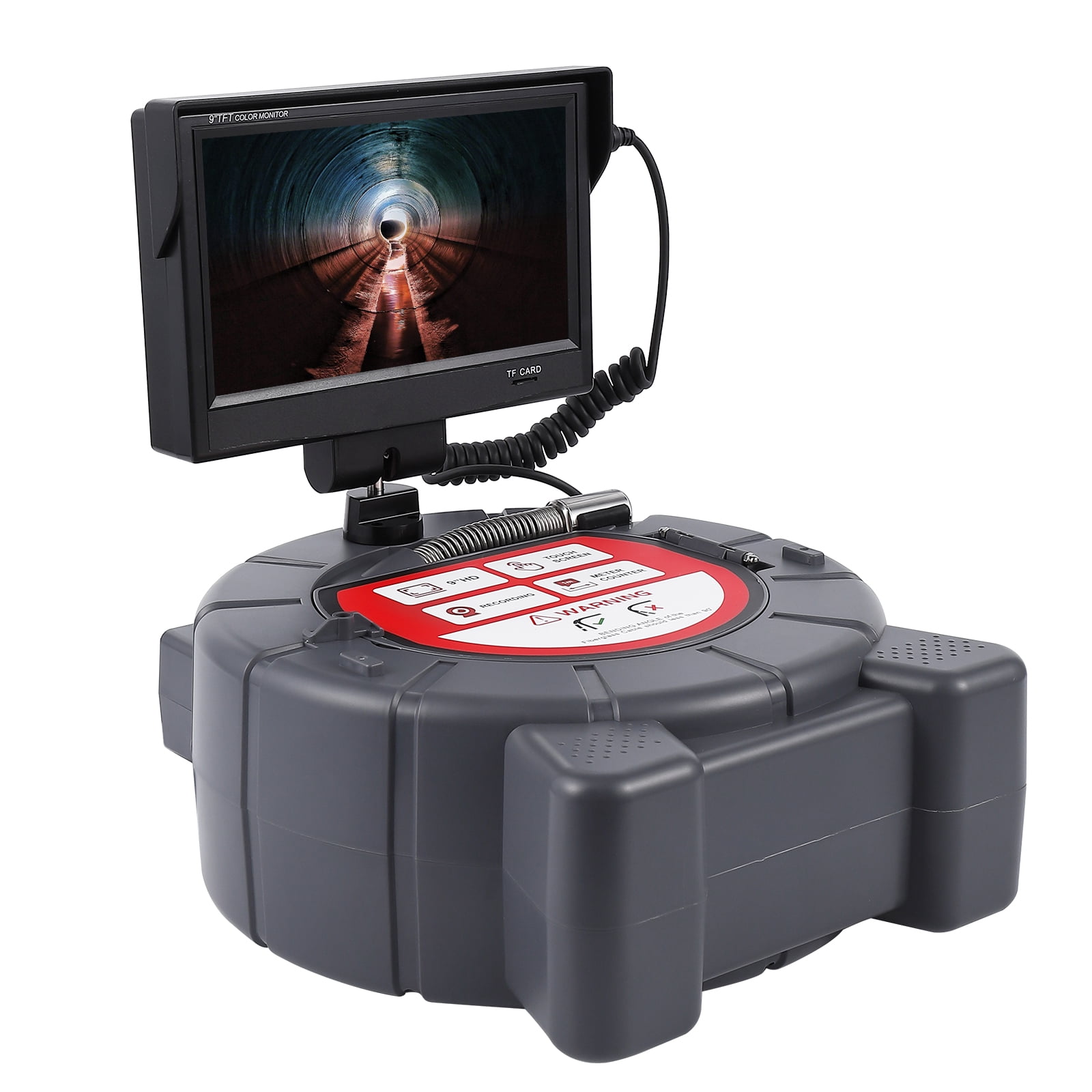 165ft Sewer Camera with 512Hz Locator, Snake Camera with 9inch Touch HD ...