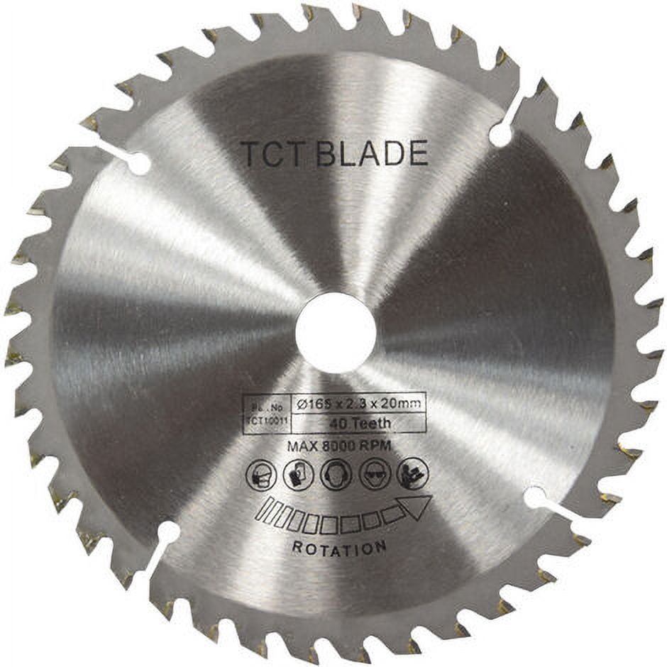 NeveLance 165mm TCT Circular Saw Blade Silver Cutting Disc for Wood ...
