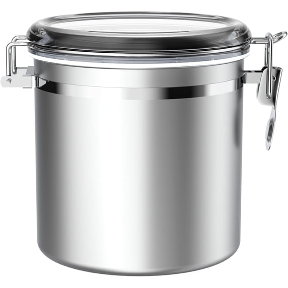 165oz Stainless Steel Airtight Canister for Kitchen Large Flour Coffee ...
