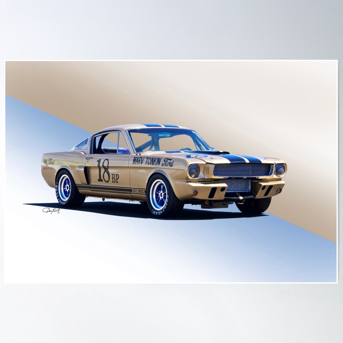 166 Ford Mustang Gt350 Production Gt Poster Wall Art, Modern Wall Decor ...