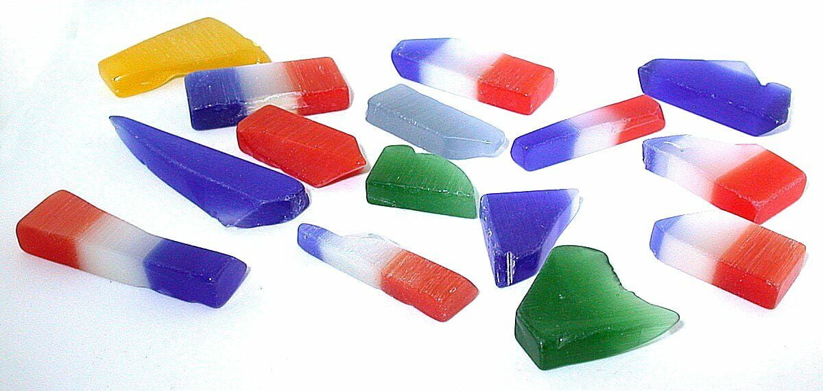 166 Grams Assorted Fiber Optic Slab Cab Cabochon Gem Gemstone Rough ...