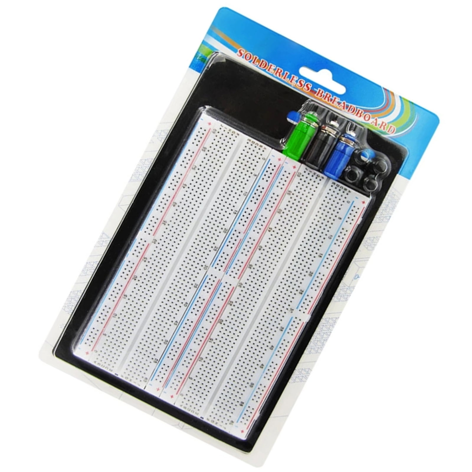 1660 Solderless Breadboard Circuit Board with 3 Binding Posts Reusable ...