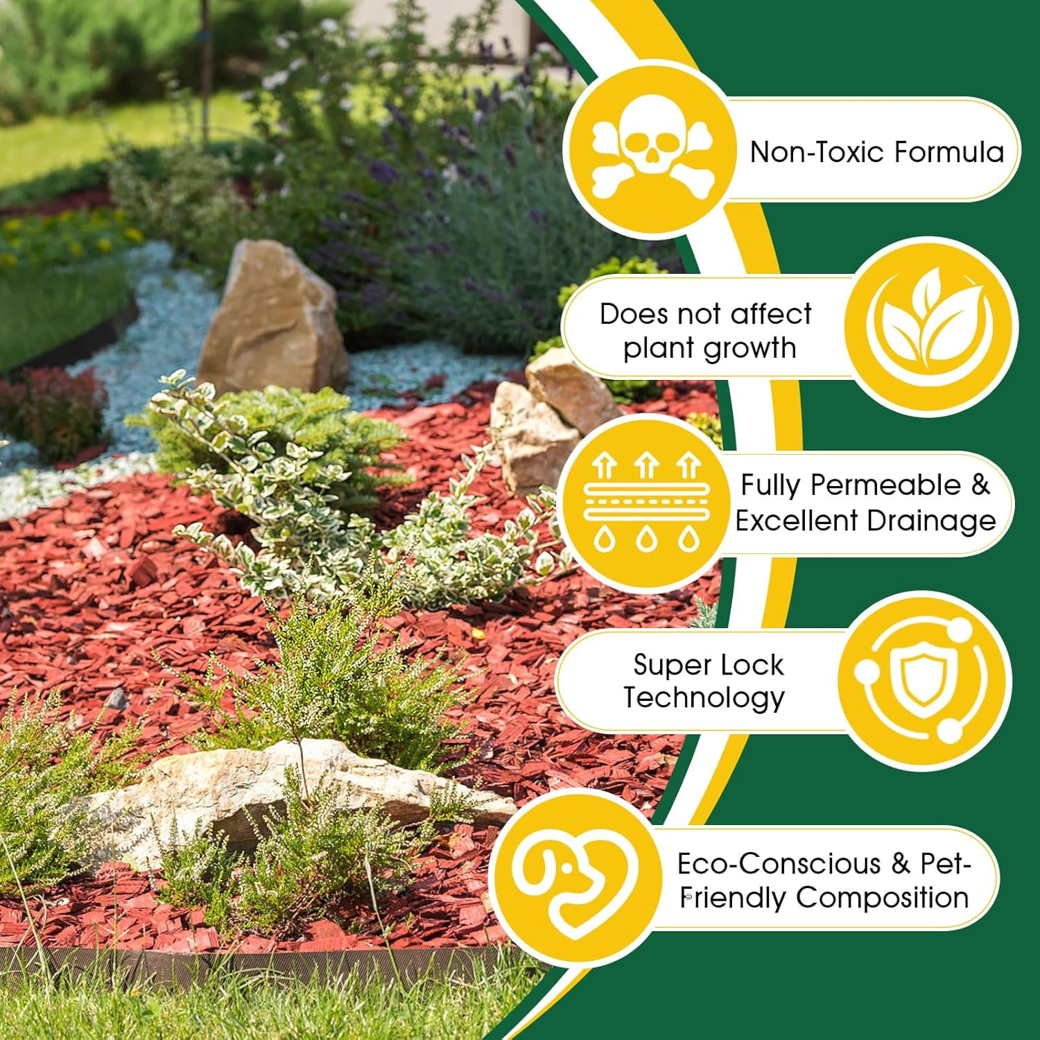 166OZ Mulch Glue for Landscaping,Rock Glue No Dilution Needed,Gravel ...