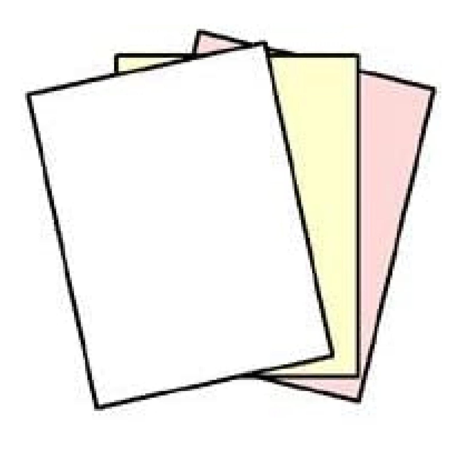167 Sets NCR Paper, 3 Part, Letter Size Reverse Collated Carbonless ...