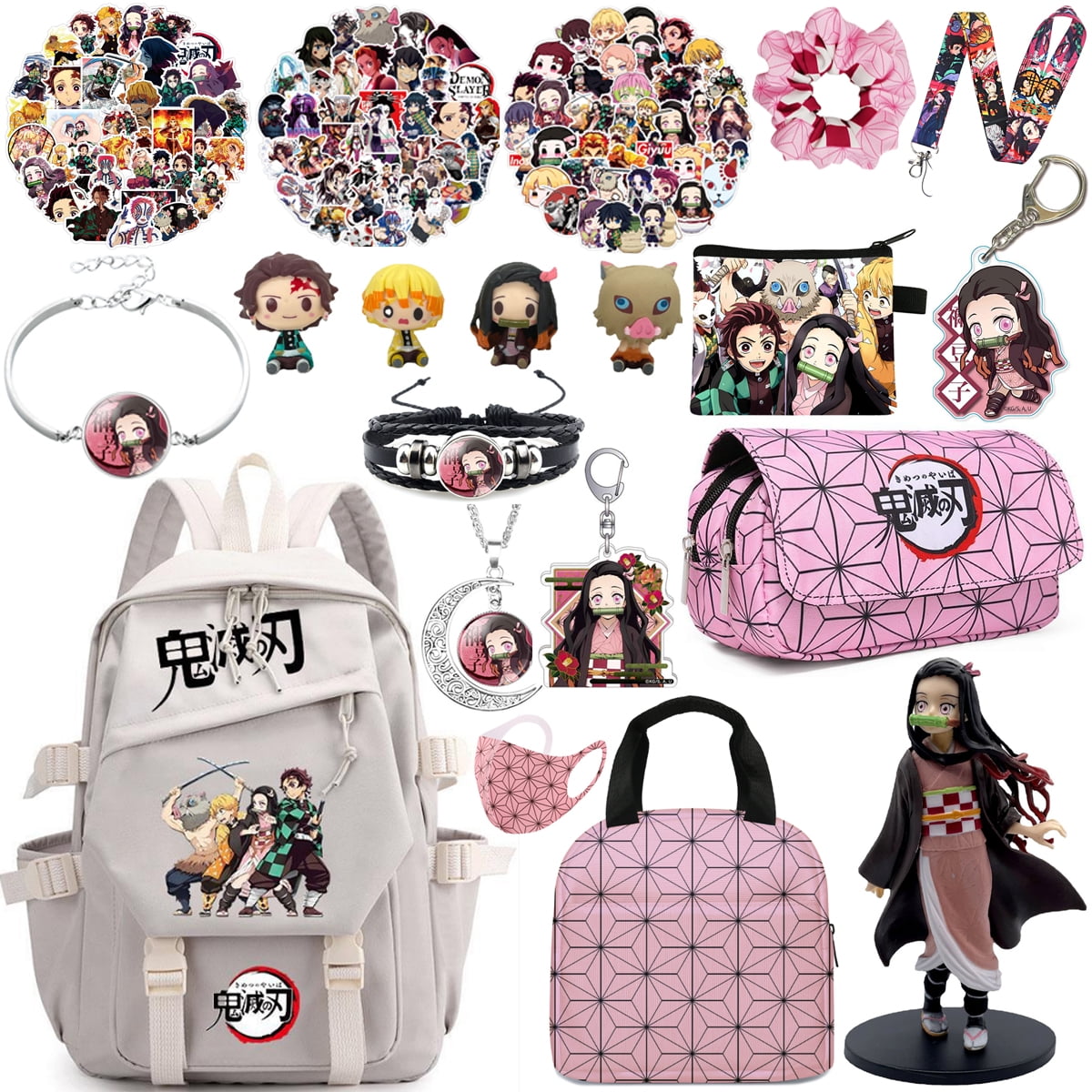 167pcs/kit Anime Demon Slayer School Backpack Laptop Bag - Walmart.com