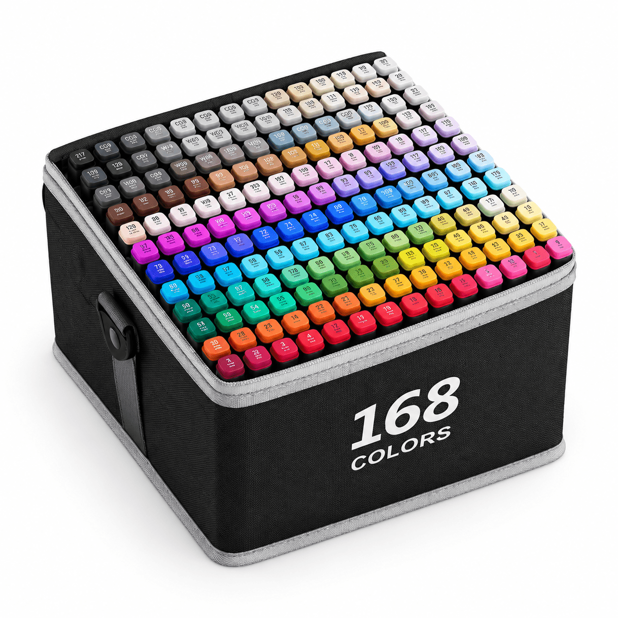 168 Color Dual Tip Professional Markers for Adult Coloring and Art ...
