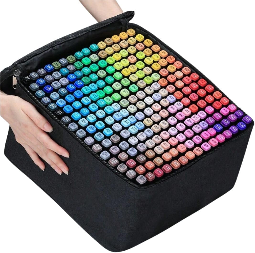 168 Colors Dual Tip Art Markers Set, Professional Alcohol Based Markers ...
