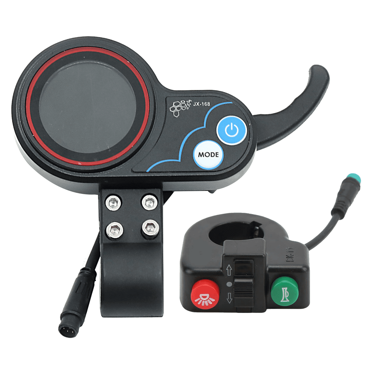 -168 Electric Scooter Dashboard Meter 36V 48V Adjustable+Switch 6PIN ...