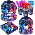 168 PCS Video Game Party Decorations Game Party Supplies Includes ...