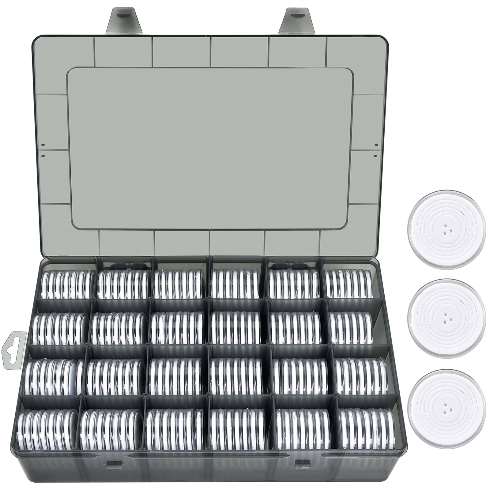 Walmart 168-Pc Coin Collection Case with 46mm Capsules & Storage Box ...