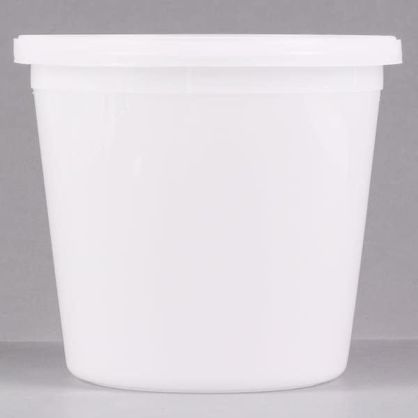 168 oz & 5.25 Qt. Translucent Round Deli Container with Lids, A Perfect ...