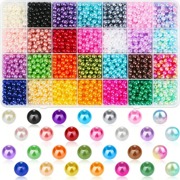 Xiao Hua dye core glass rice beads approximately 300 pieces -4mm (0.16 ...