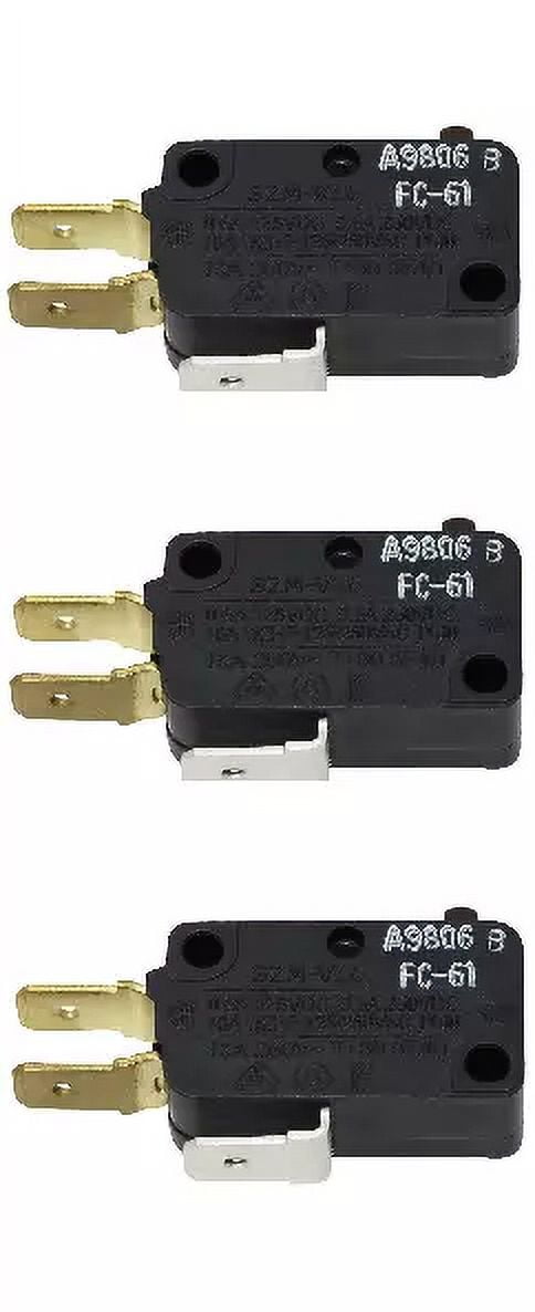 16802 Universal Door Interlock Micro Switch T 3 Pack - Walmart.com