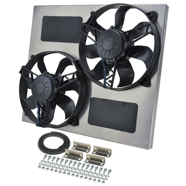 16830 19 x 22.25 in. Dual RAD Fan with Aluminum Shroud Assembly ...