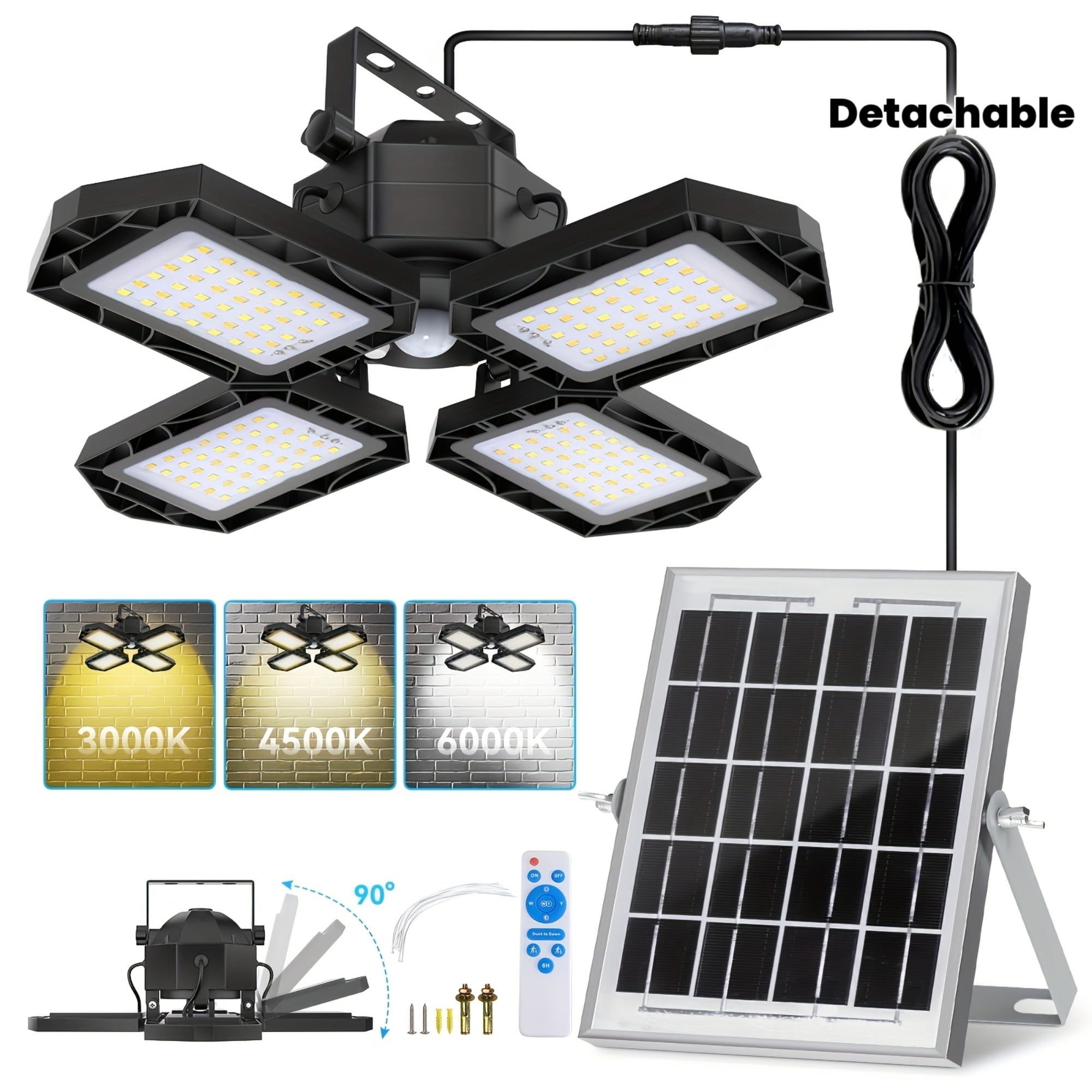 168LED Outdoor/Indoor Hanging Light with Motion Sensor & Remote Control ...