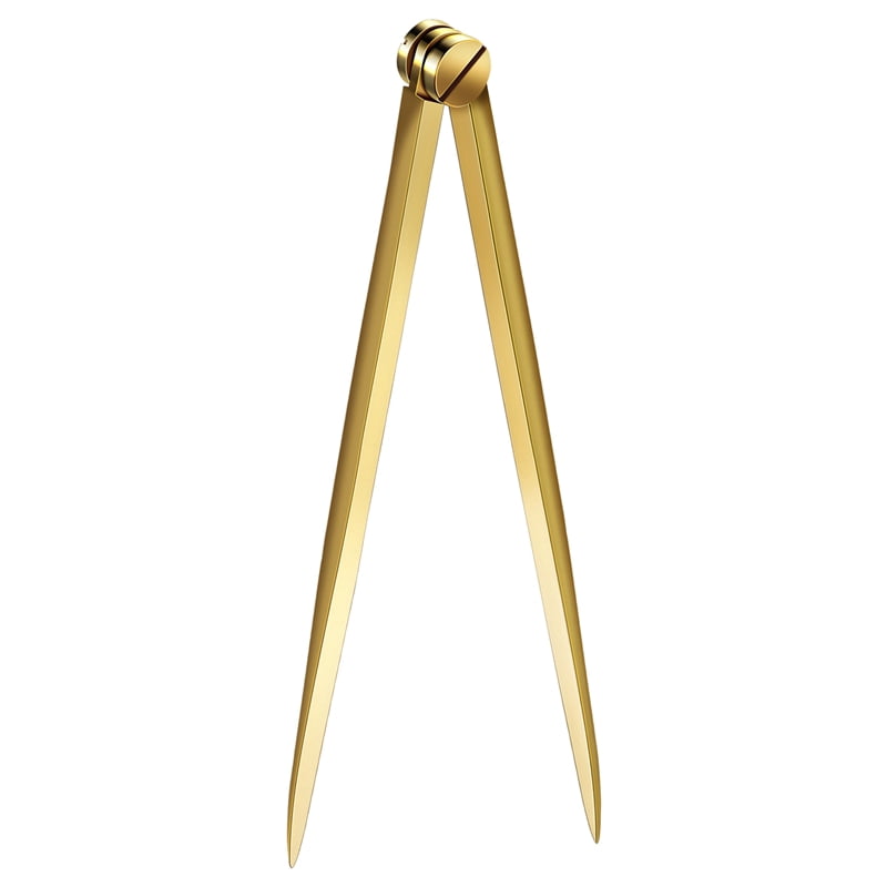 168Mm Nautical Chart Straight Divider Solid Brass Marine Dividing Tool ...