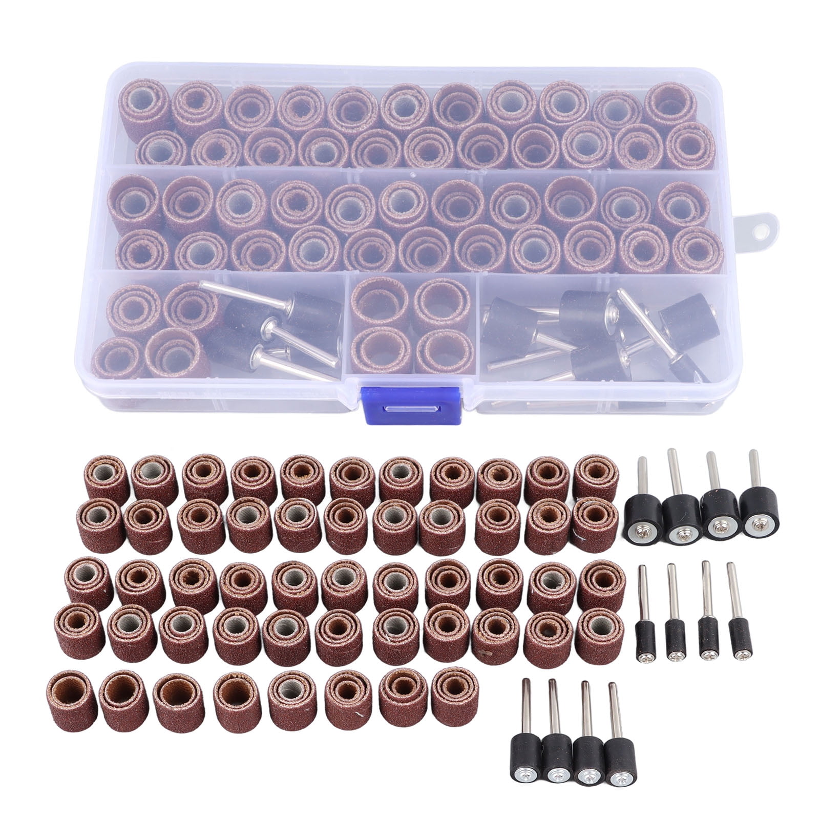168Pcs Nail Sanding Drum Kit with 12 Mandrels Sander Drum Mandrels Set ...