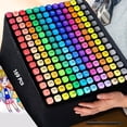 169-Piece Alcohol Marker Set, Dual Tip Fine & Chisel Markers for ...