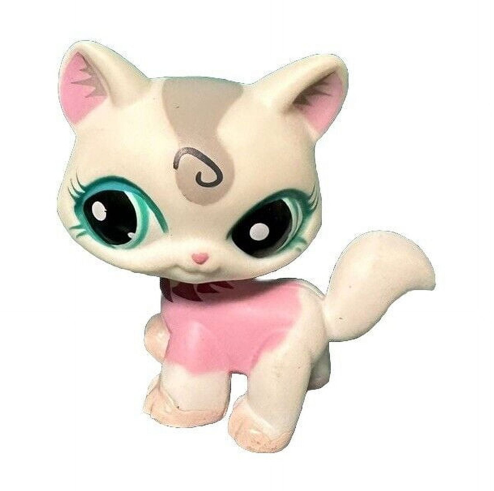 #1699 LPS Felina Murchent White & Pink Kitty Cat Green Eyes Littlest ...