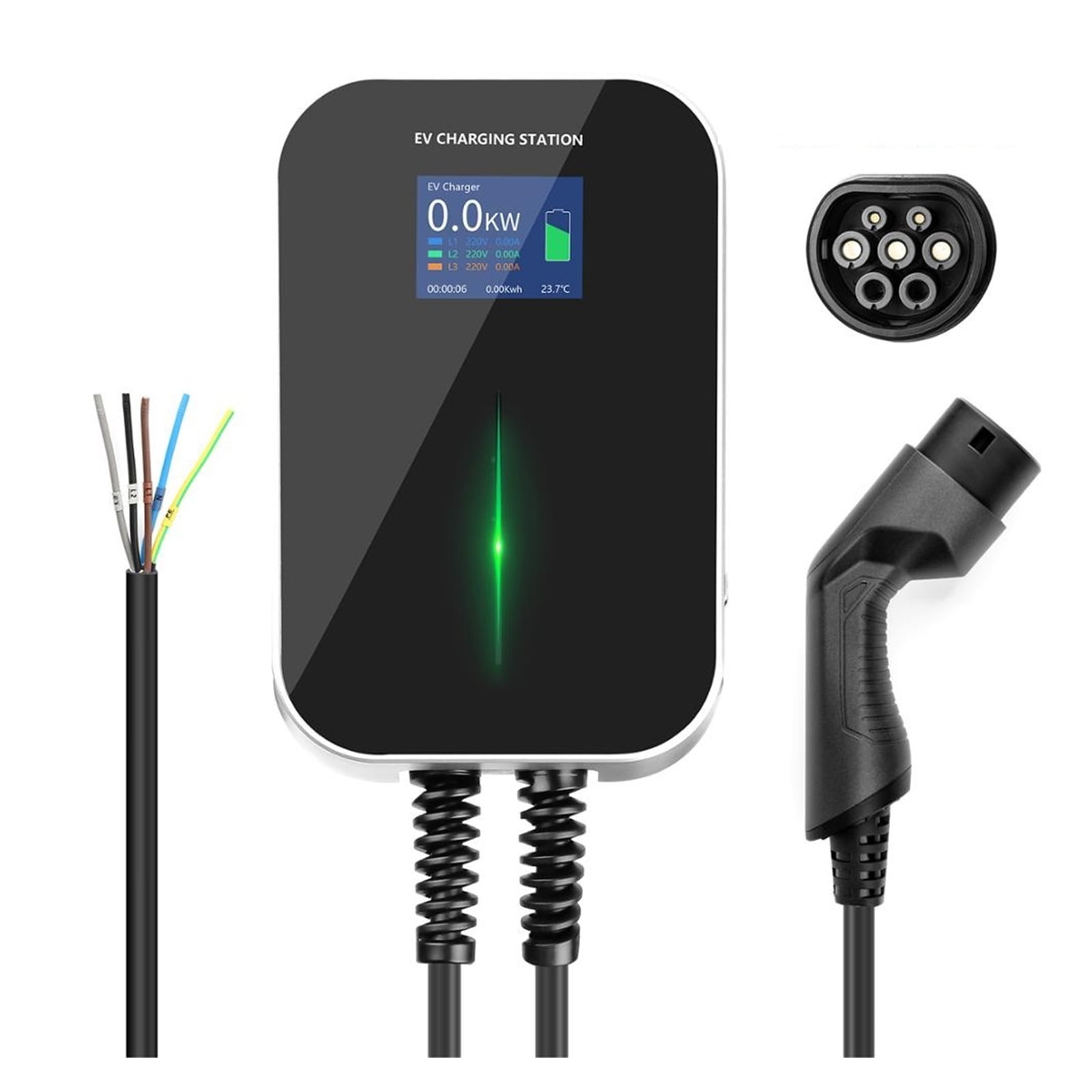 16A 3Phase EVSE Wall box 11KW EV Charger Electric Vehicle Charging ...