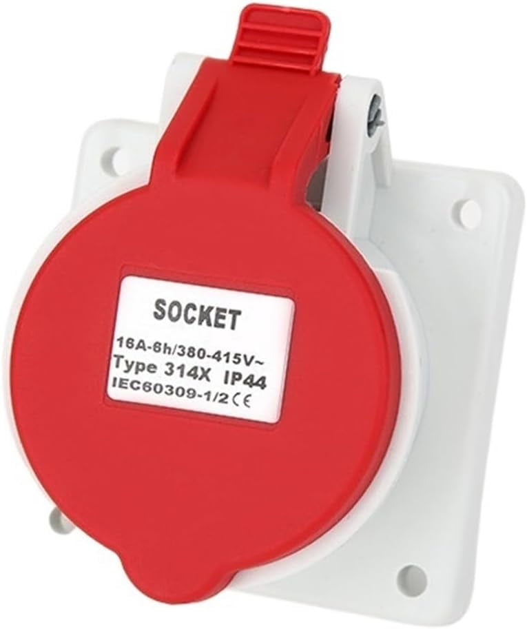 16A 4 Pin 380V-415V IP44 3P+E Waterproof Power Supply Industrial Male ...