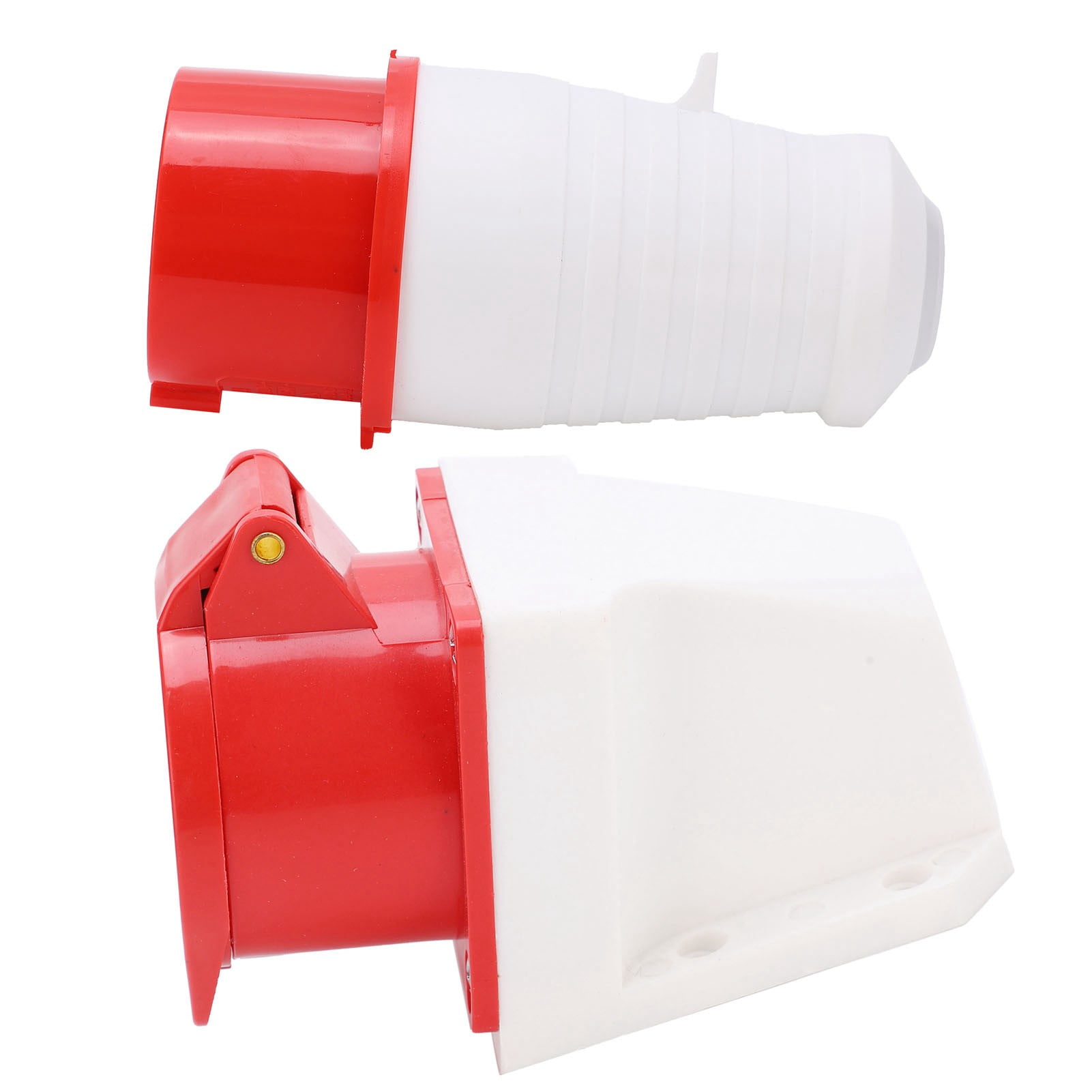 16A 5Pin Industrial Plug Surface Mount Socket 3 Phase IP44 Waterproof ...