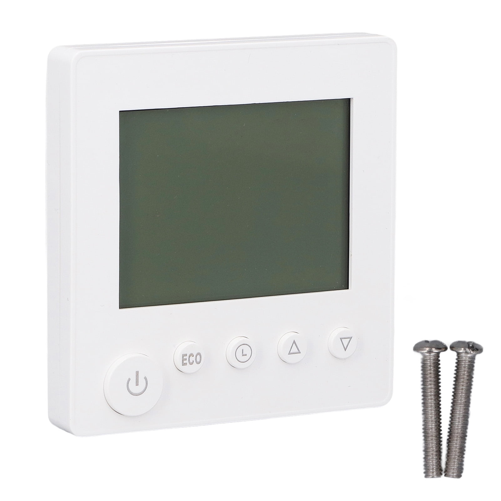 16A Digital LCD Thermostat with Programming for Electric Heating, 95 ...