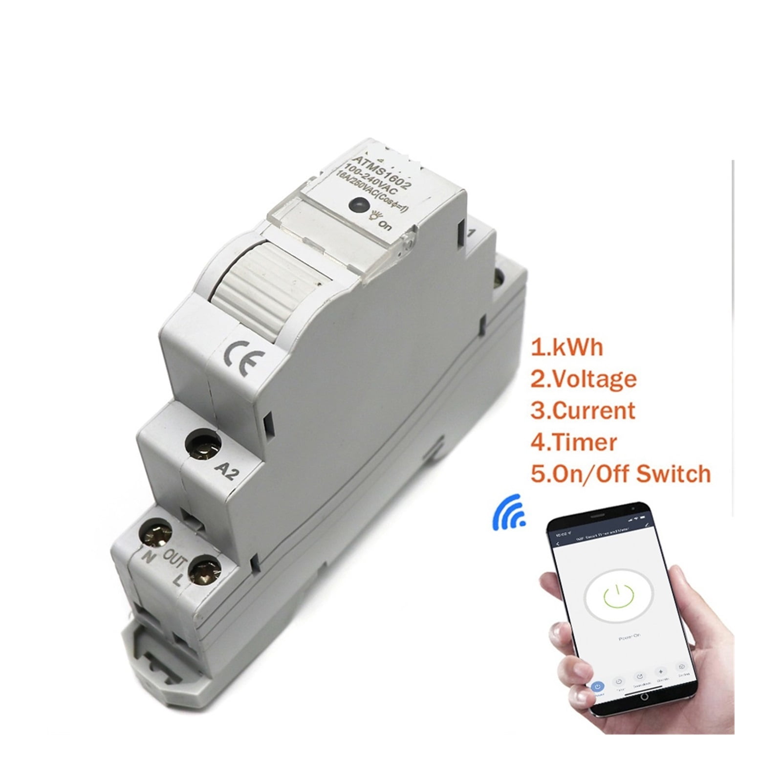 16A Din Rail / Zigbee Smart Timer Relay Switch Breaker Remote Control ...