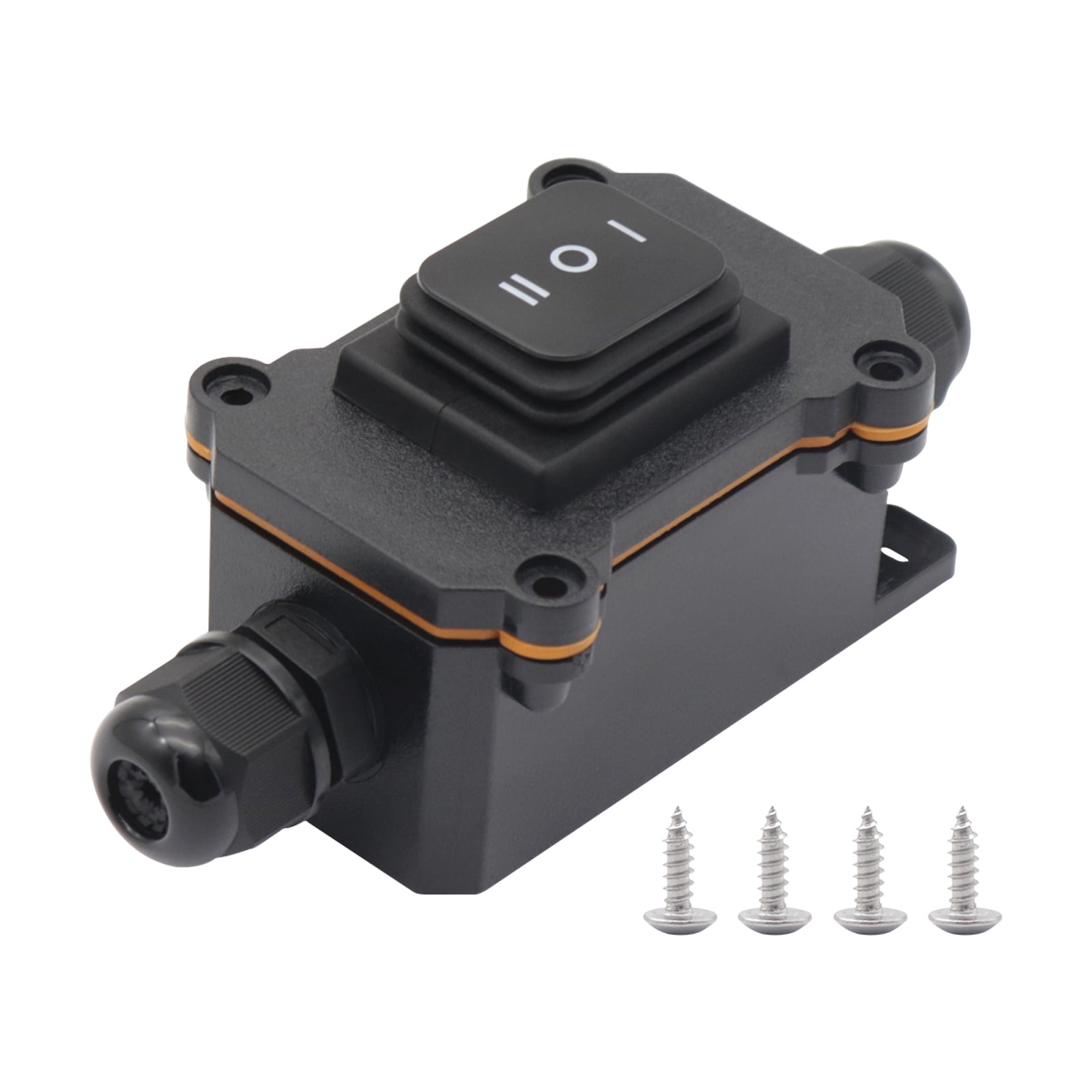 16A Heavy Duty Large Current Inline Cable On/Off IP68 Waterproof Power ...