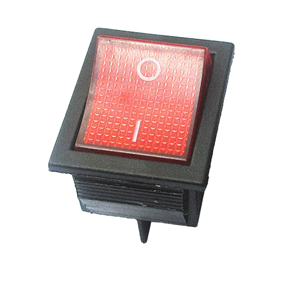 16A Power Switch 4-Pin Power Button Long-Lasting Performance Red Light ...