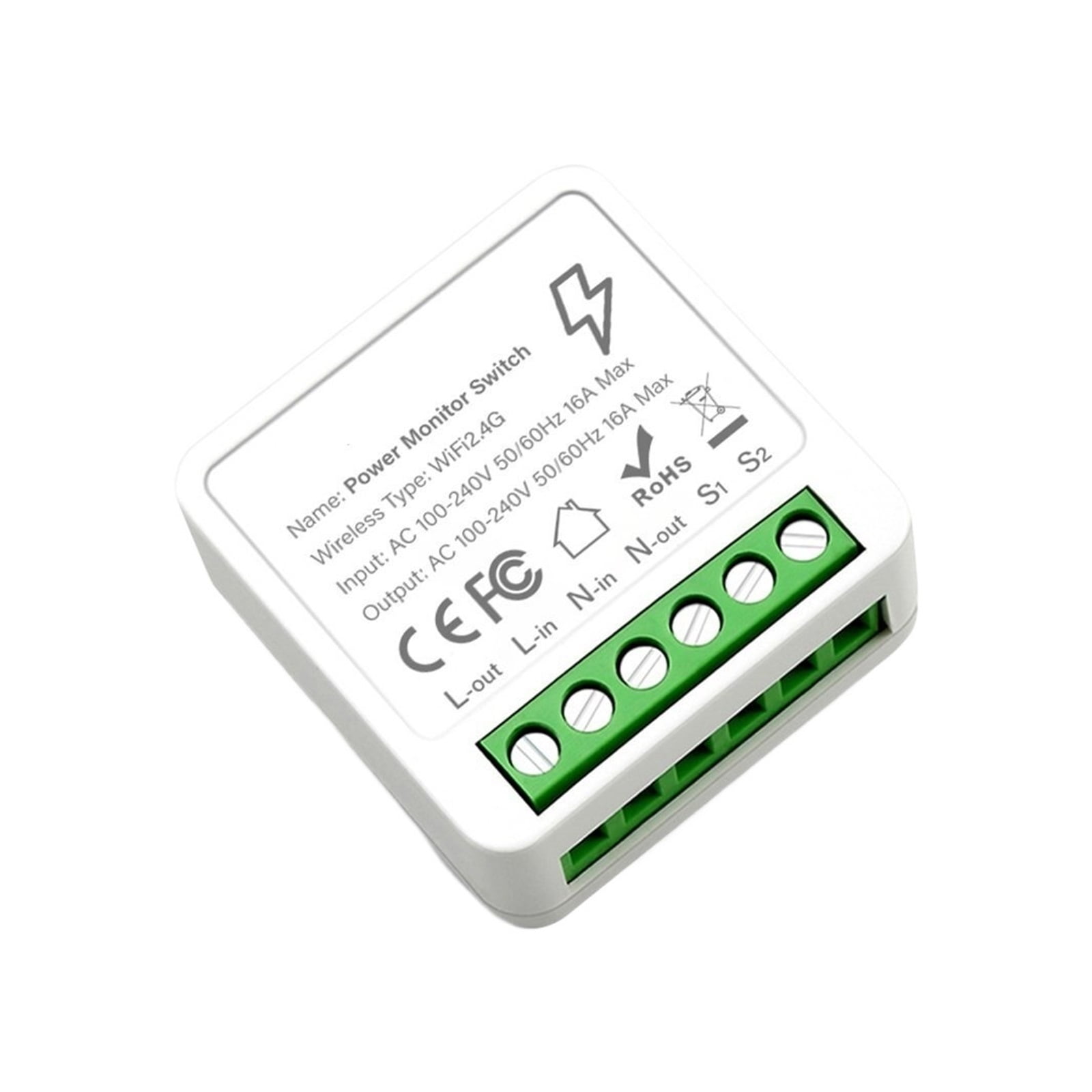 16A Tuya Smart Switch With Energy Monitor Support 2-Way Wireless ...